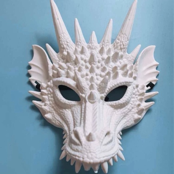 Kathrono | Accessories | Awesome Albino White Dragon Mask | Poshmark